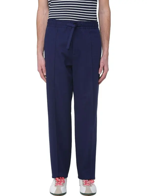 Valentino Garavani Gabardine Drawstring Trousers - Blue