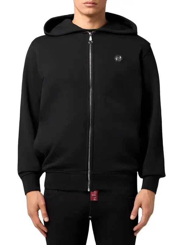 Philipp Plein Zip-up Hoodie - Black