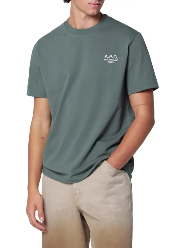 A.p.c. Short Sleeve Cotton T-shirt - Green