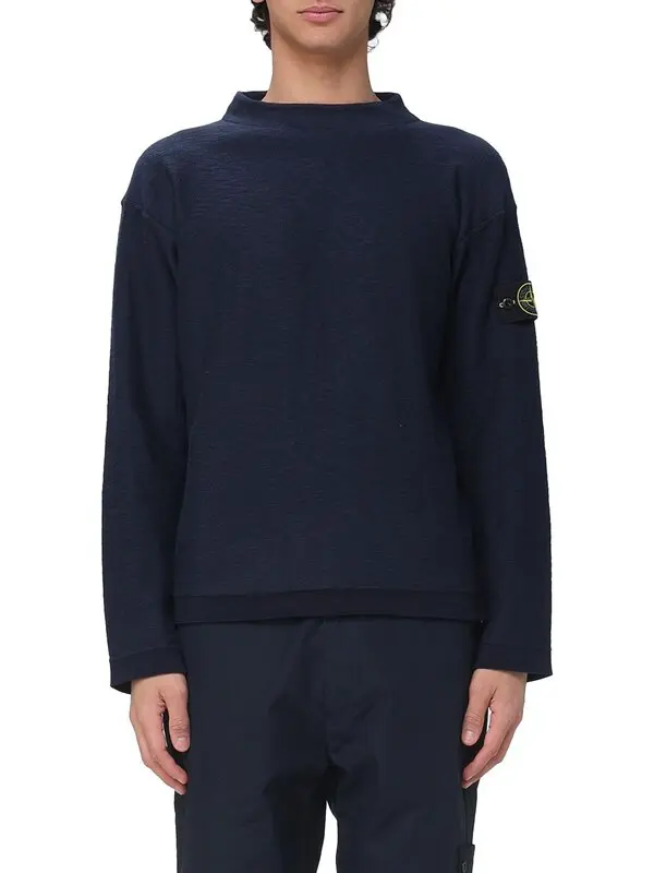 Stone Island High Neck Sweater - Navy