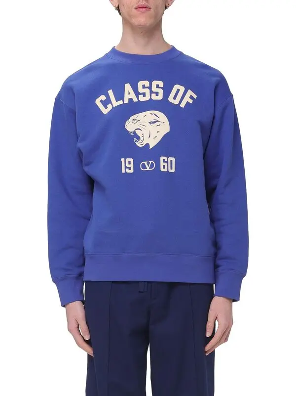 Valentino Garavani Class Of 1960 Vlogo Crewneck Sweatshirt - Blue