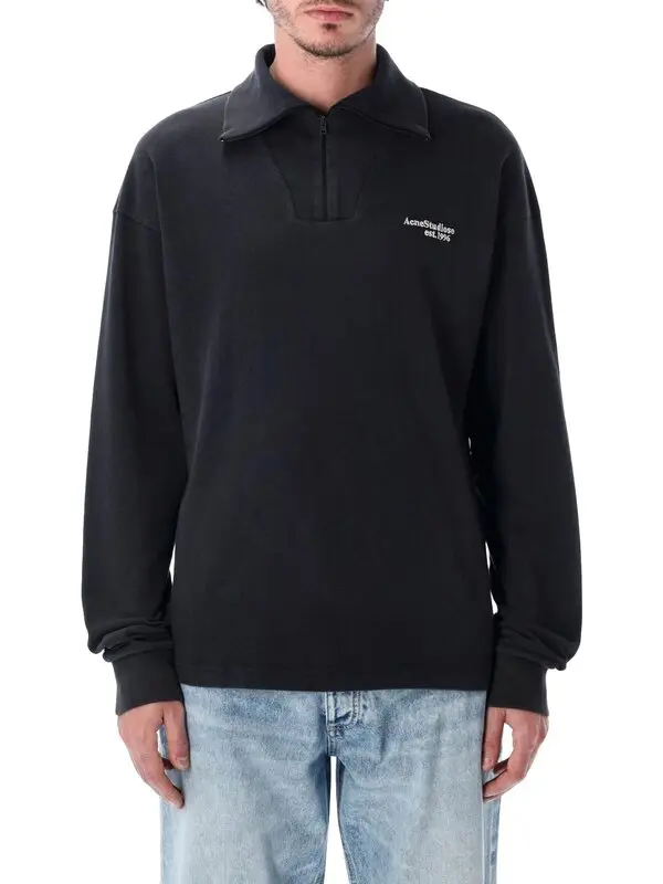 Acne Studios Long Sleeve Sweatshirt - Black