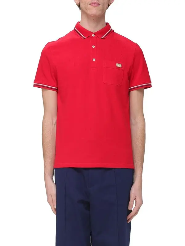 Valentino Garavani Cotton Polo Shirt With Logo - Red