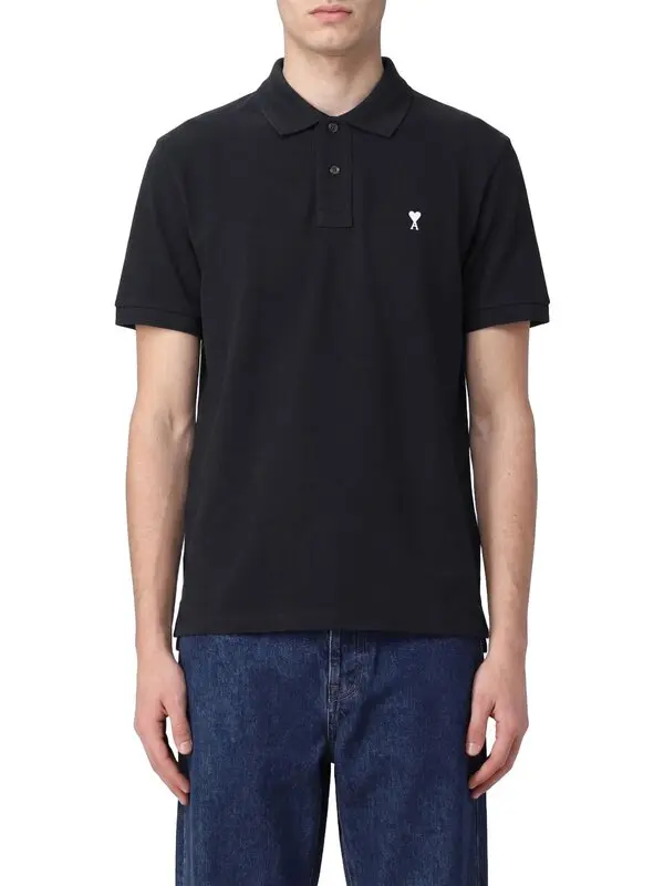 AMI Paris Polo Shirt - Black