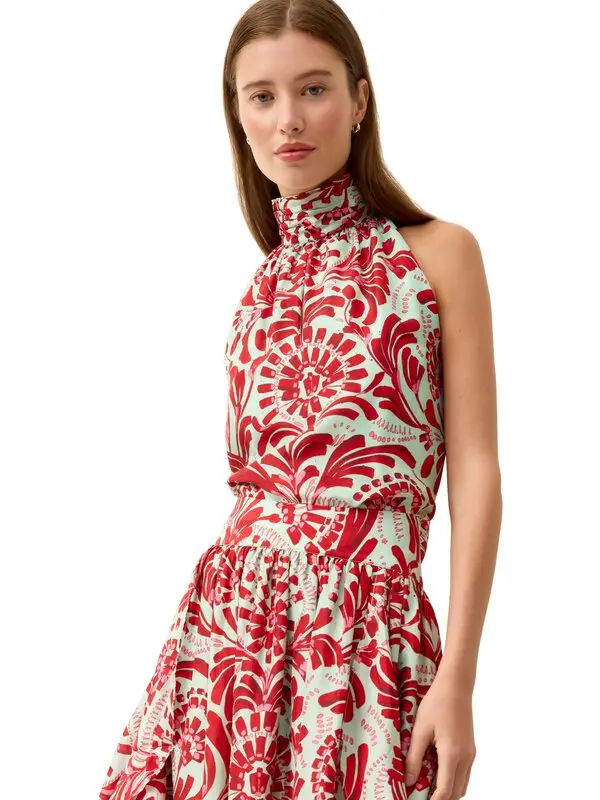 MARIE OLIVER Goldie Printed Blouse - Bimini