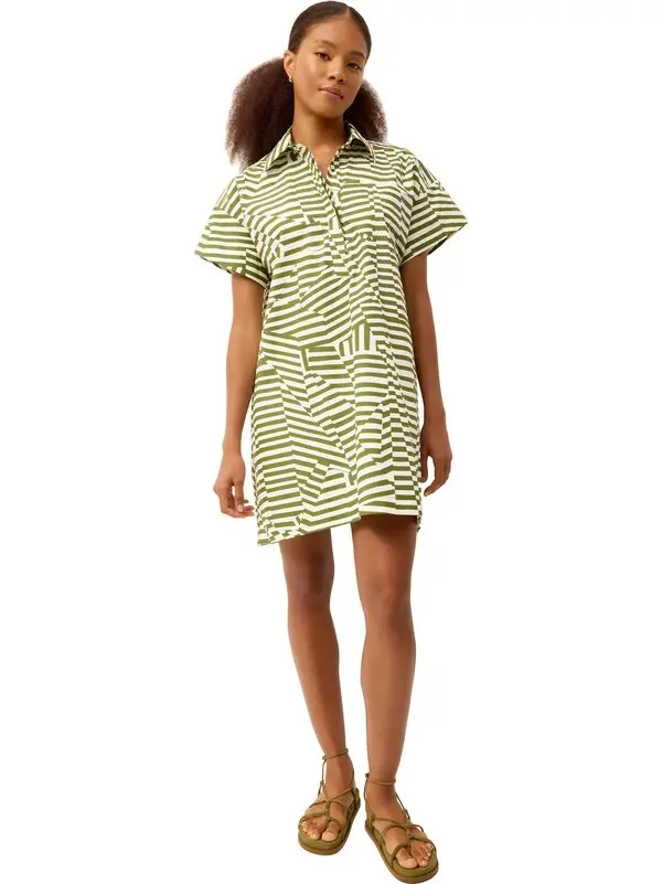 MARIE OLIVER Striped Cotton Dress - Brolly