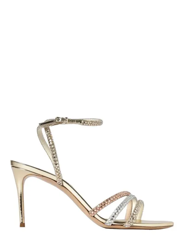 Casadei Embellished High Heel Sandals - Champagne