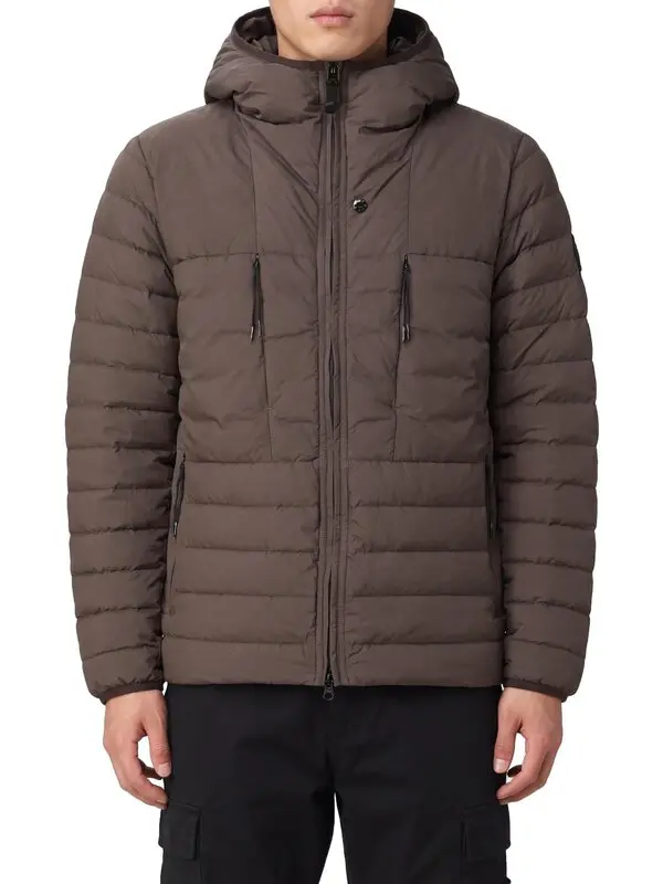 Stone Island Quilted Hooded Down Jacket - Grey