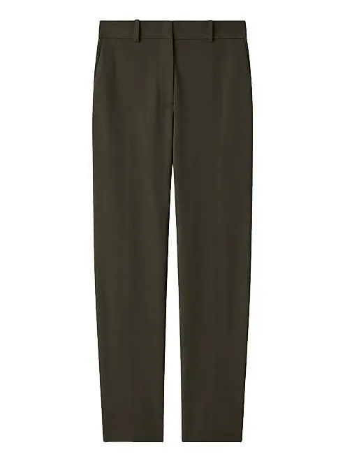 JOSEPH Slim-leg Stretch-woven Trousers - Palm Leaf