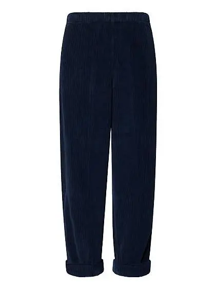 American Vintage Corduroy Cotton Trousers - Navy