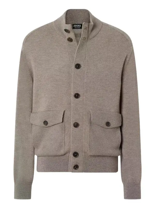 Zegna Button-up Cardigan - Neutrals