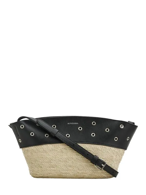 Altuzarra Knot Basket Crossbody Bag - Black/silver