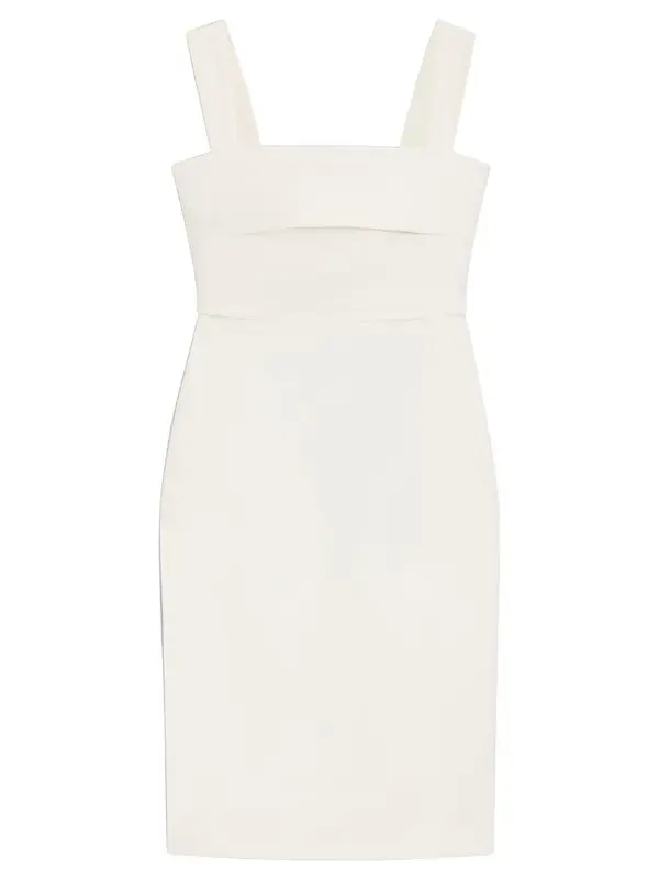 BOSS Slim-fit Jersey Dress With Layered Detail - White