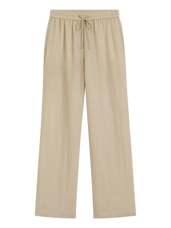 BOSS Relaxed-fit Drawcord Trousers - Light Beige
