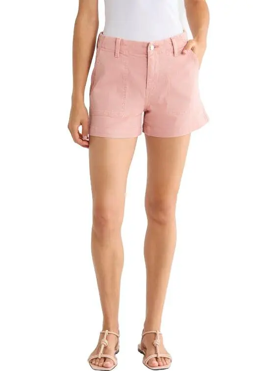 Ag Analeigh High Waist Twill Shorts - Sulfur Sparkling Rose