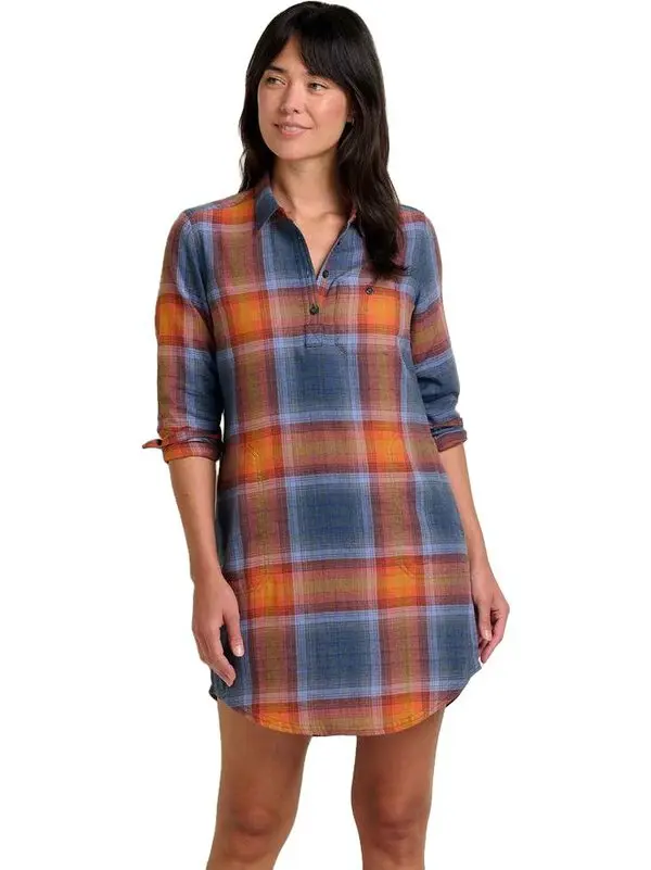 TOAD & CO Re-form Popover Long Sleeve Dress - Ink Ombre
