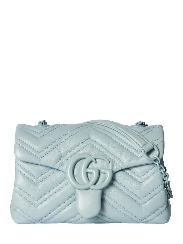 Gucci Gg Marmont Mini Shoulder Bag - Blue