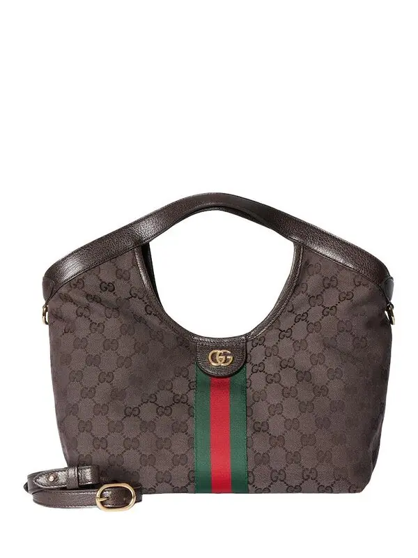 Gucci Giglio Small Tote Bag - Brown