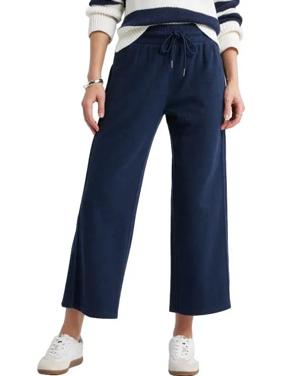 Caslon Ankle Wide Leg Travel Pants - Navy Still