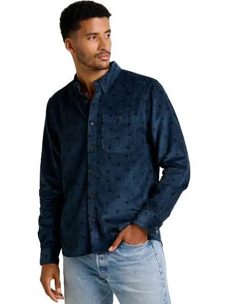 TOAD & CO Cascadia Long Sleeve Shirt - Midnight Geo Print