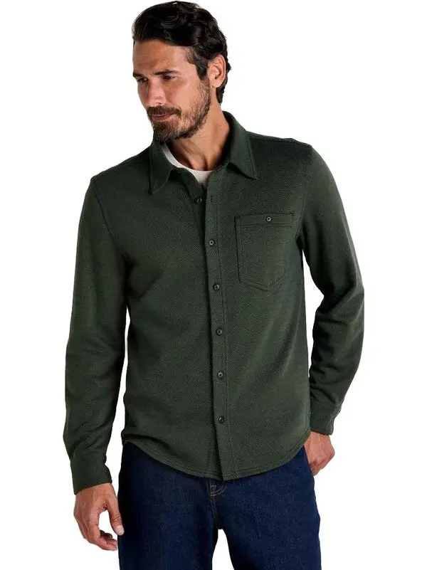 TOAD & CO Shadowbrook Long Sleeve Shirt - Olive Pattern
