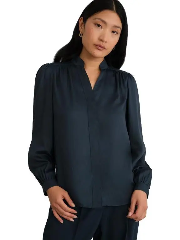 HOBBS LONDON Gwen Blouse - Slate Blue