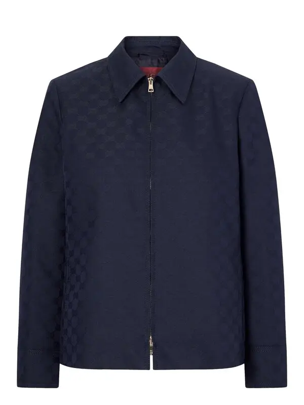 Gucci Jacquard-twill Jacket - Navy
