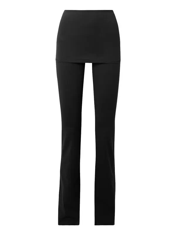 SKIMS Foldover Slim Flare Legging - Black