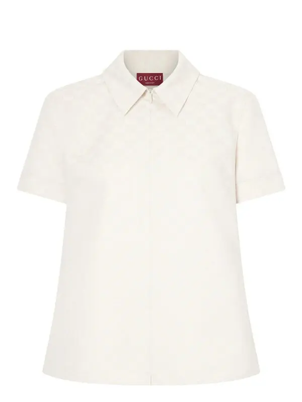 Gucci Jacquard-twill Shirt - Off-white