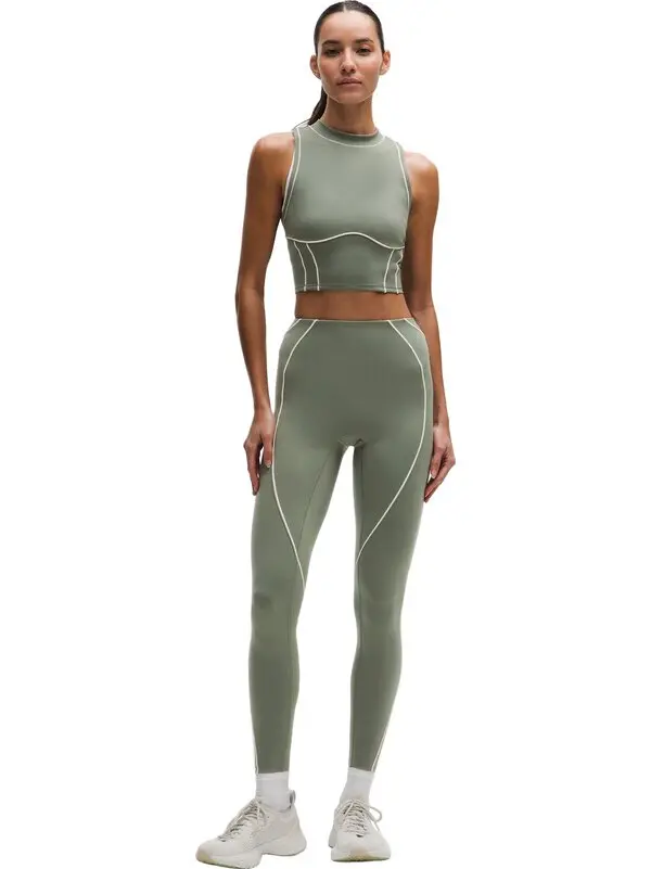 Lululemon Ultralu Contour-seam High-rise Tight - Willow Leaf