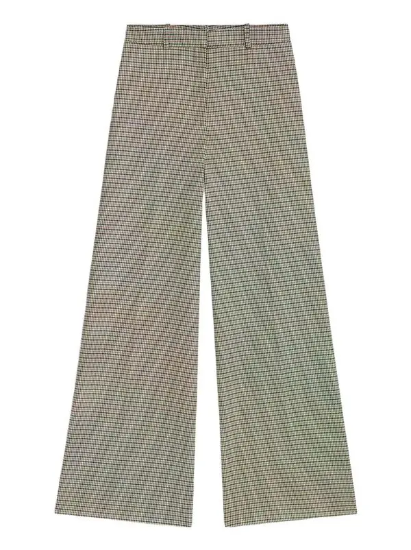 Hugo Patterned Wide-leg Trousers - Neutrals