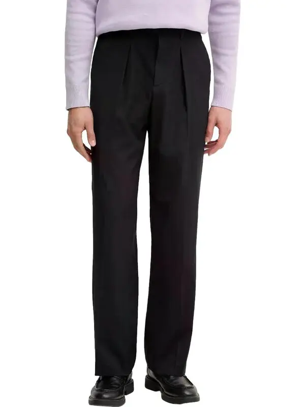 Sisley Pleated Trousers - Black