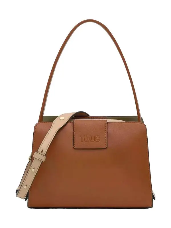 TOUS Small Kaos Icon Embossed Shoulder Bag - Brown