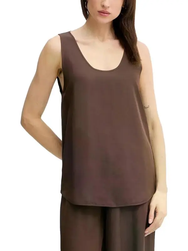 SIMONA CORSELLINI Sleeveless Top - Brown