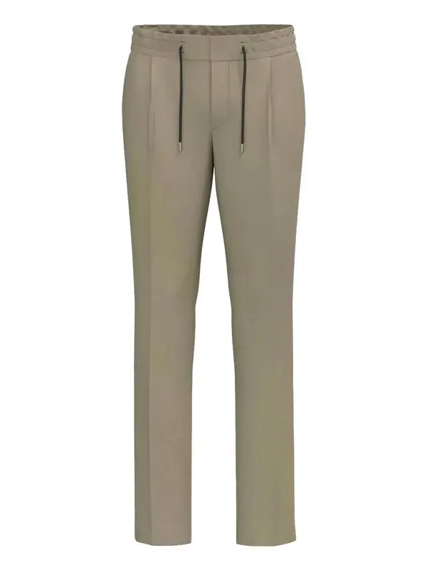 Hugo Drawstring Pleated Trousers - Neutrals