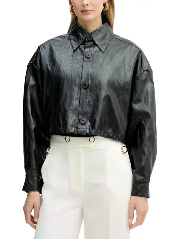 SILVIAN HEACH Buttoned Cropped Jacket - Black