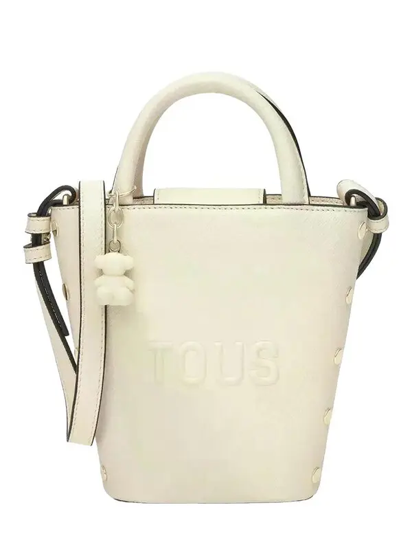 TOUS Studded Crossbody Bucket Bag - Neutrals