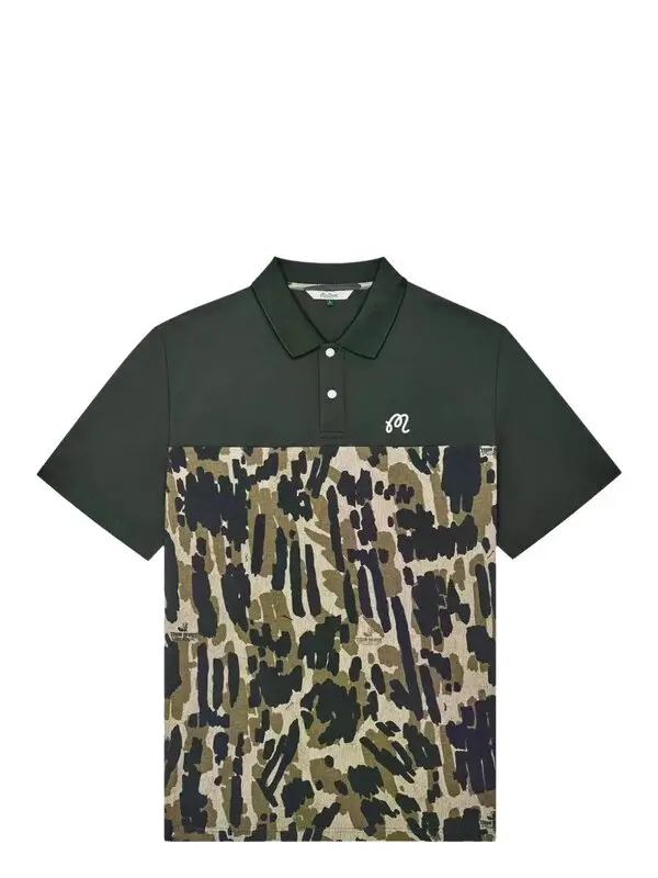 MALBON Camouflage-pattern Polo Shirt - Green