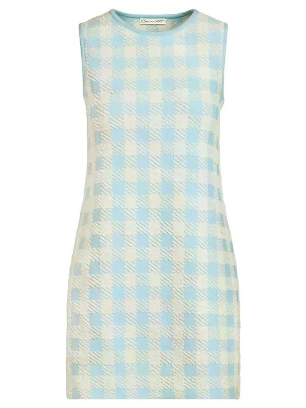 Oscar De La Renta Sleeveless Mini Dress - Blue