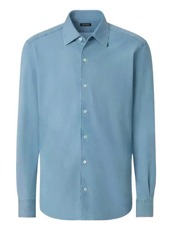 Zegna Button-up Shirt - Blue