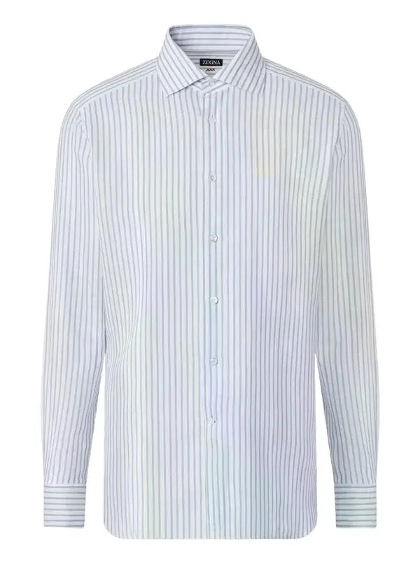 Zegna Striped Shirt - White