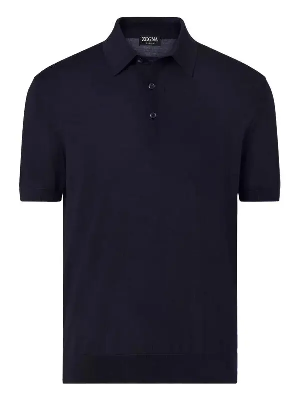 Zegna Short-sleeve Polo Shirt - Blue