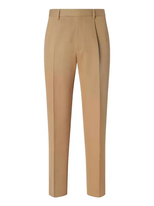 Zegna Pleated Trousers - Neutrals
