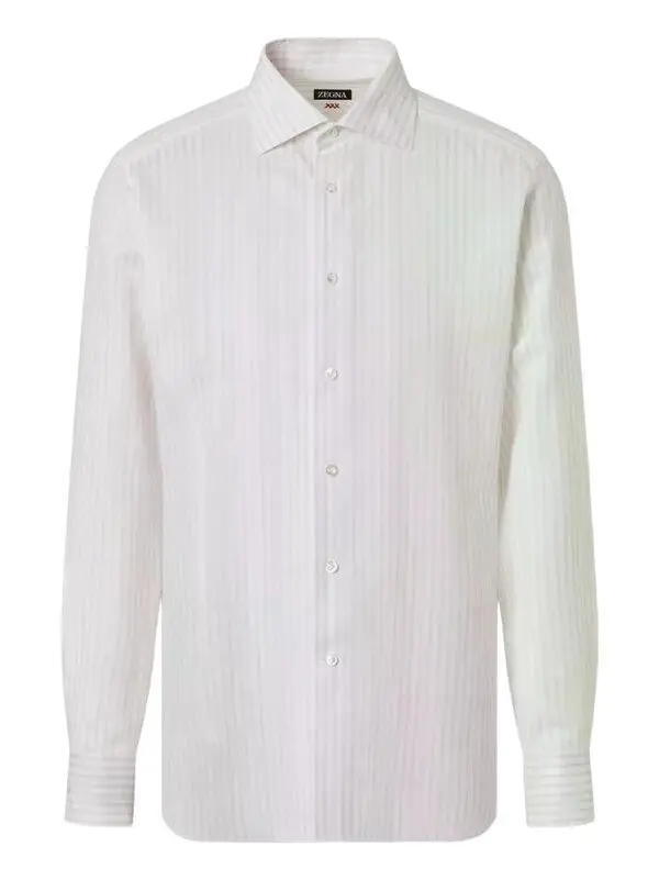 Zegna Striped Shirt - White