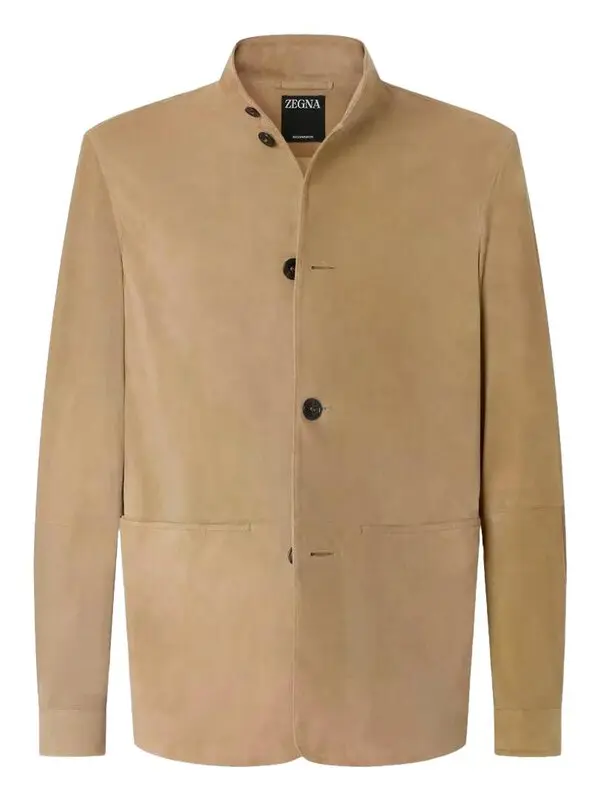 Zegna Button-up Jacket - Neutrals