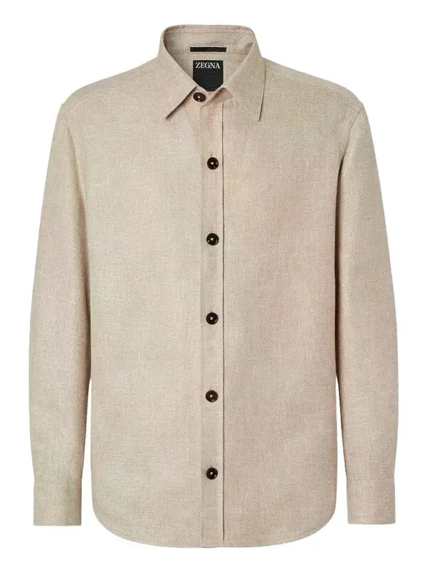 Zegna Button-up Shirt - Neutrals