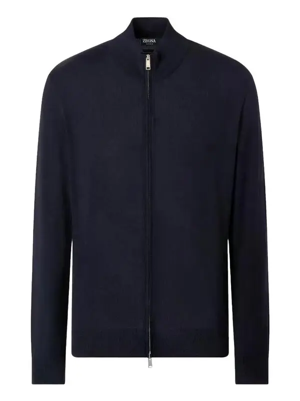 Zegna Full-zip Cardigan - Blue