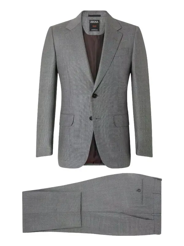 Zegna Centoventimila Wool Suit - Grey