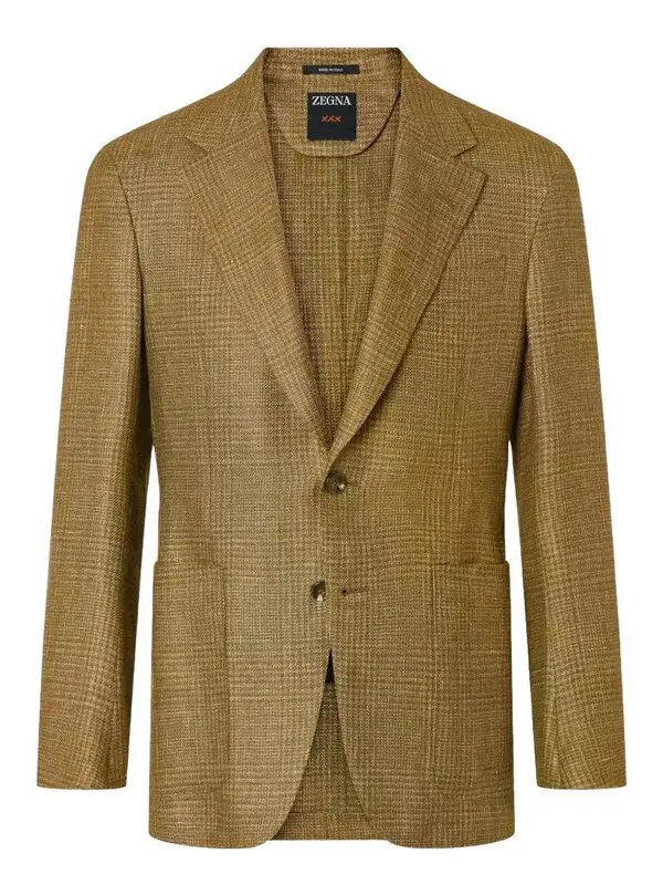 Zegna Single-breasted Blazer - Brown