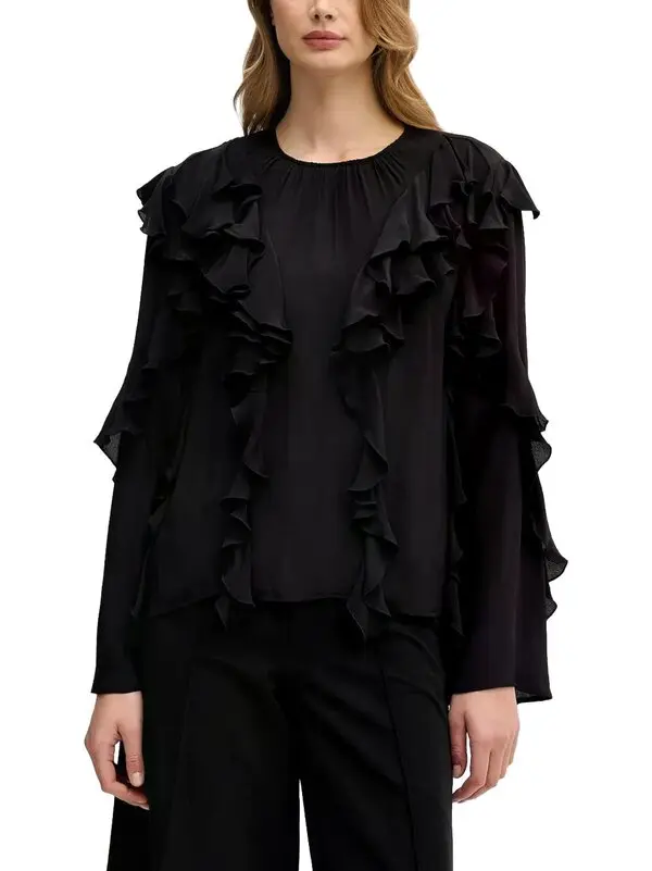 Sisley Ruffled Blouse - Black